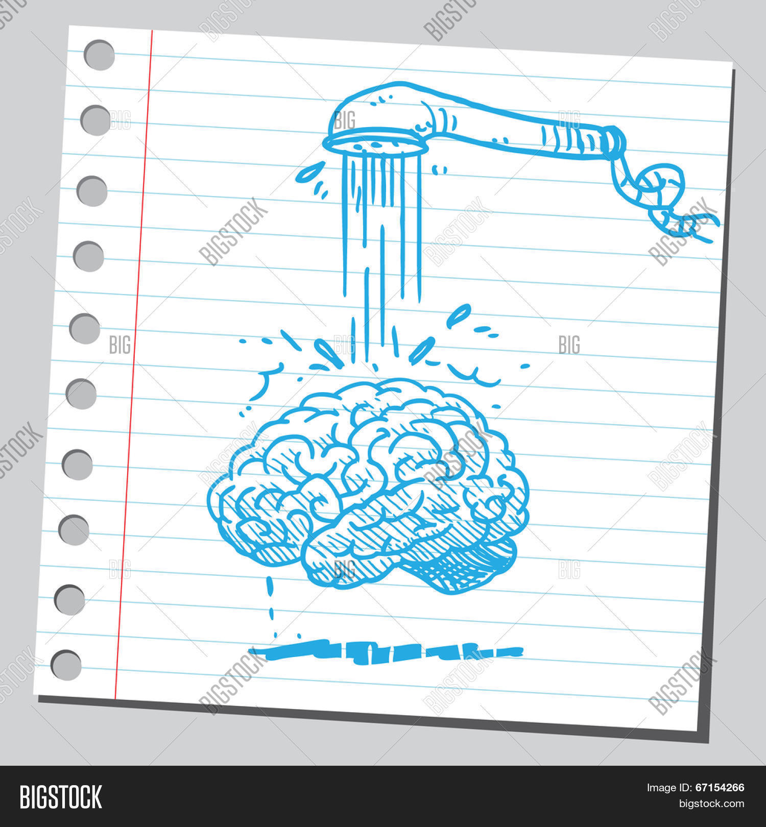Brain Shower Vector & Photo (Free Trial) | Bigstock