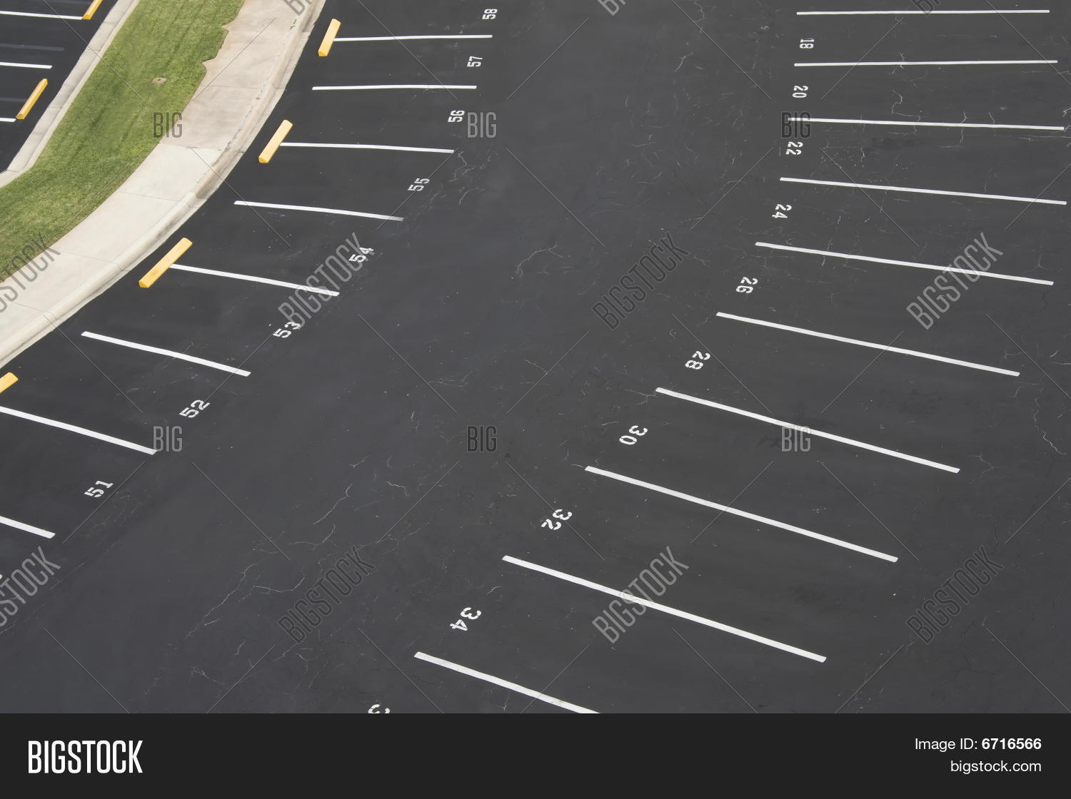 Empty Parking Lot From Above