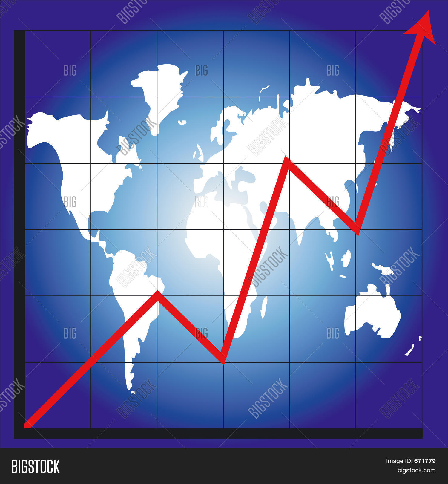 Chart Map World Image & Photo (Free Trial) | Bigstock