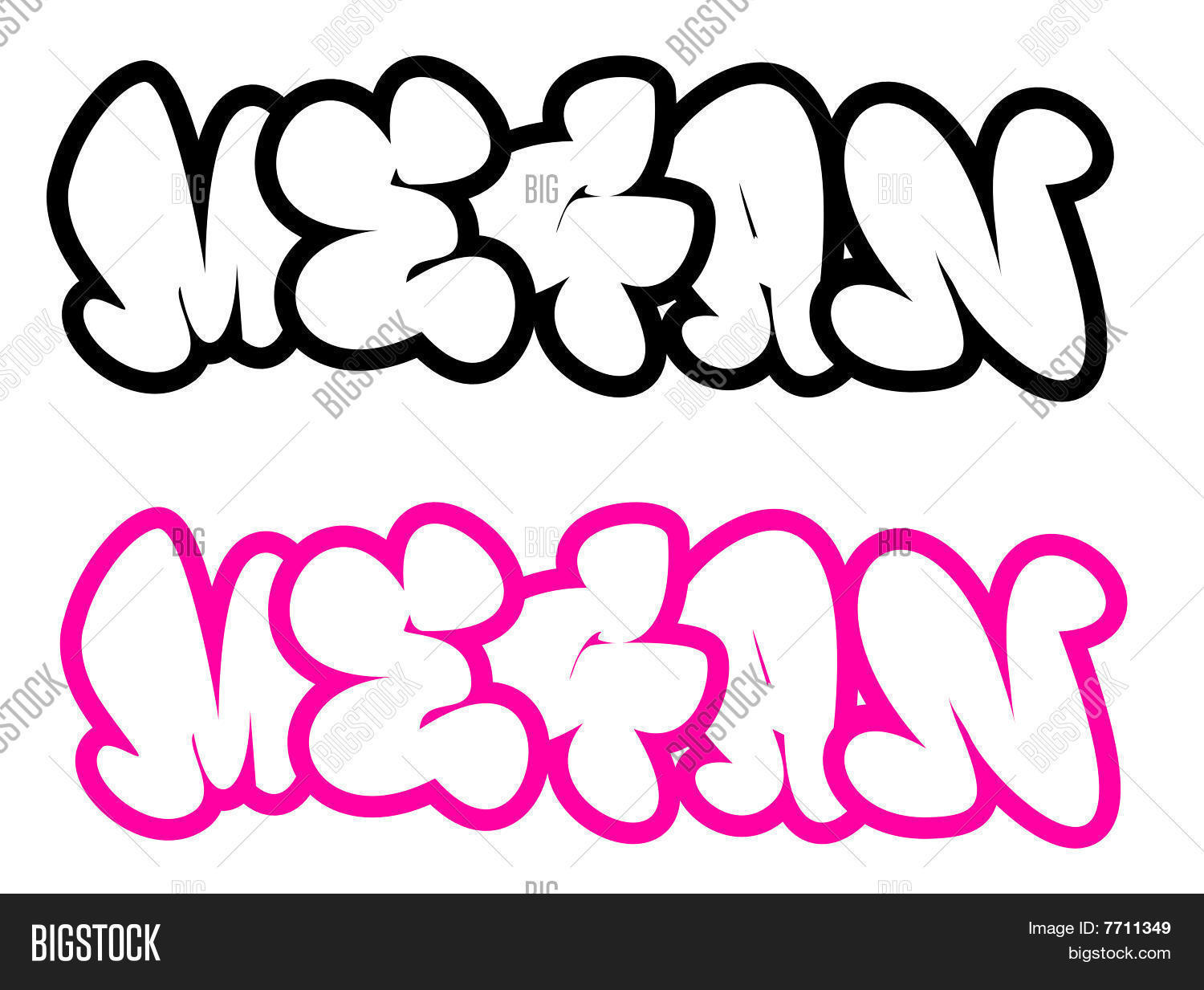 Megan Name Graffiti