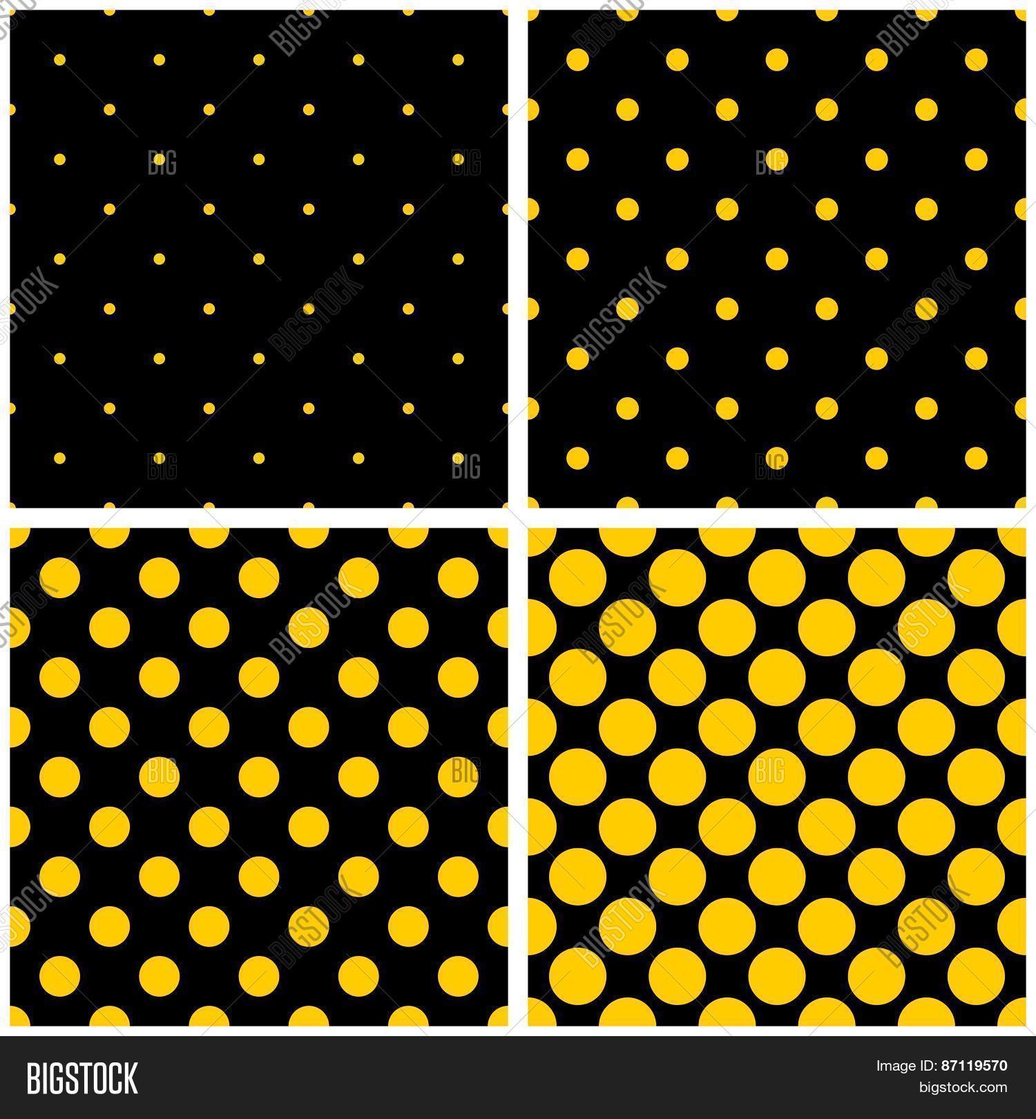Yellow Polka Dots On Vector & Photo (Free Trial) | Bigstock