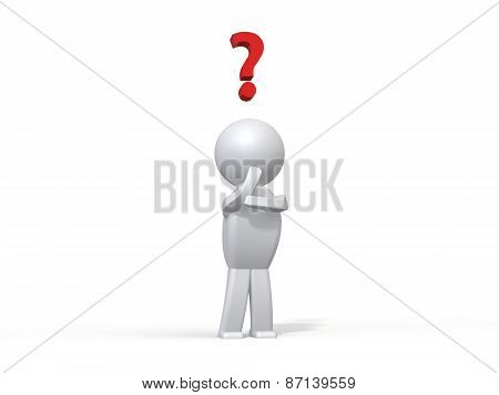 3d Human Red Question Image & Photo (Free Trial) | Bigstock