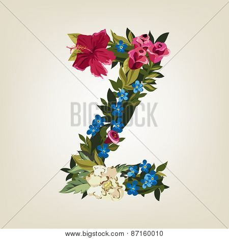 Z Letter. Flower Vector & Photo (Free Trial) | Bigstock