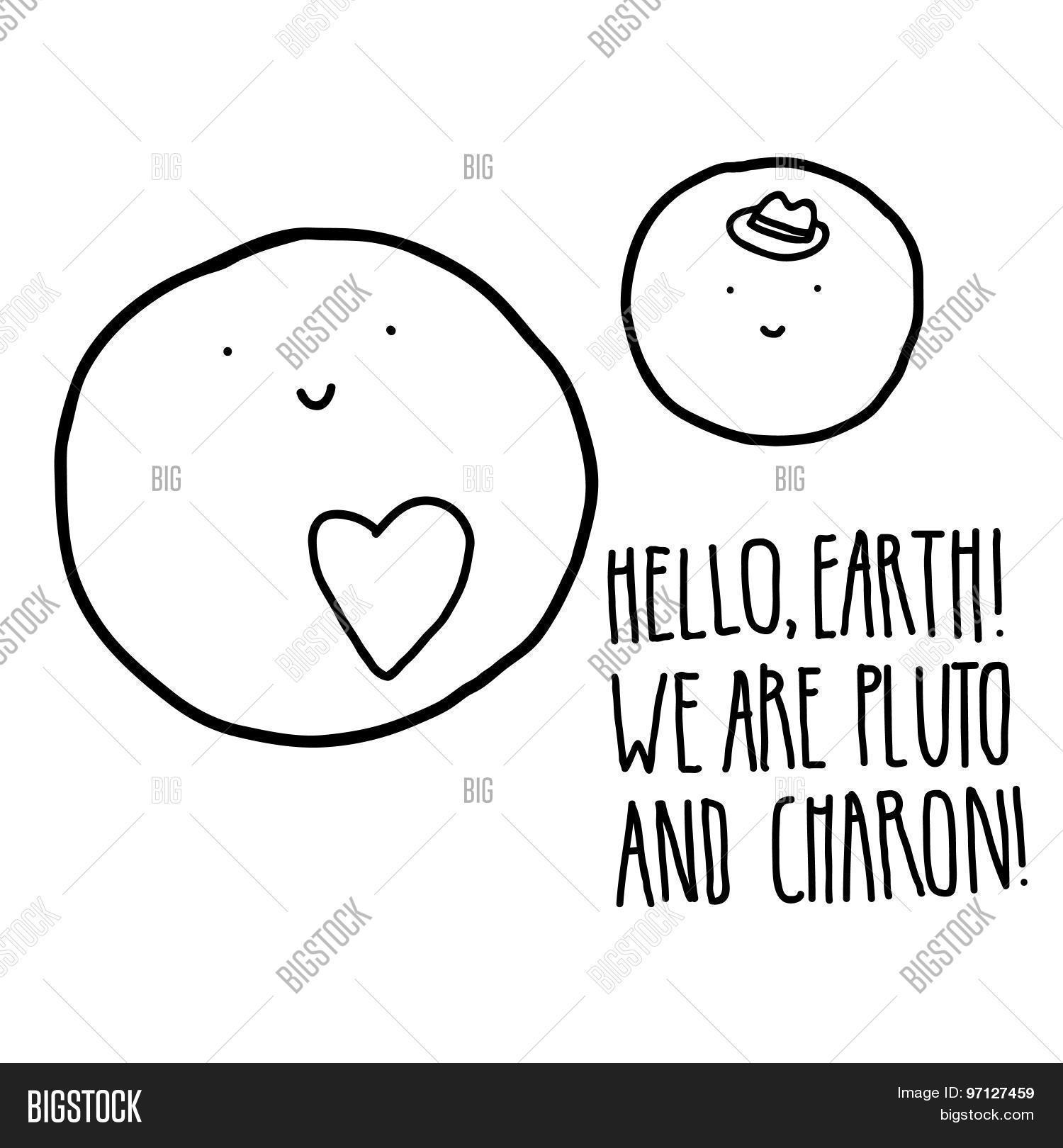 Hello, Earth! Pluto Vector & Photo (Free Trial) | Bigstock