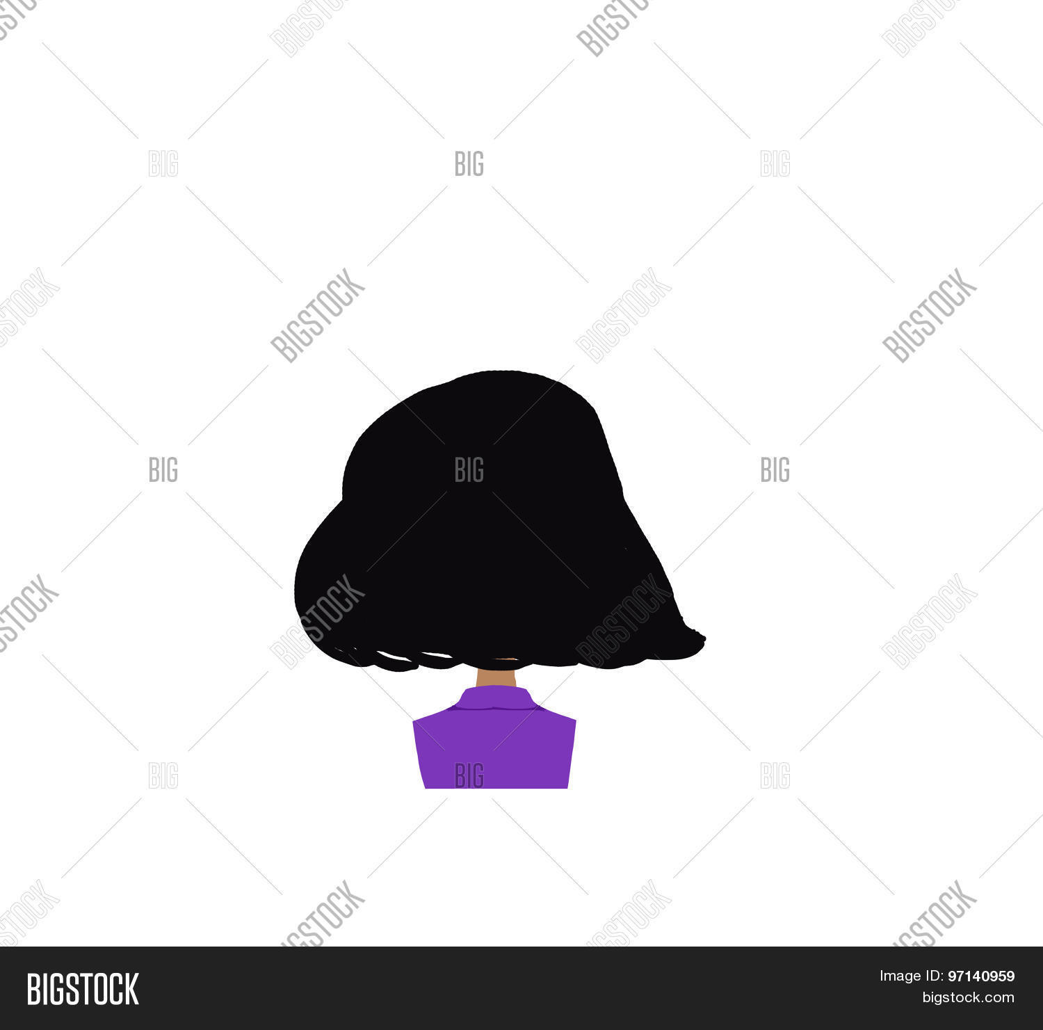 Girl Back Head Image & Photo (Free Trial) | Bigstock