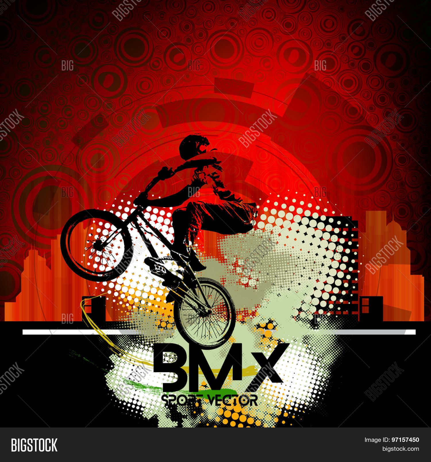 BMX Rider. Vector Vector & Photo (Free Trial) | Bigstock