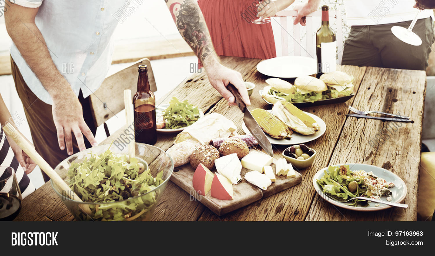 Food Table Healthy Image & Photo (Free Trial) | Bigstock