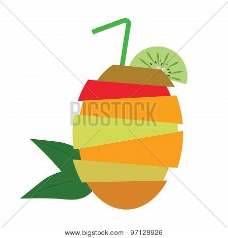Tropical Mixed Fruit Vector & Photo (Free Trial) | Bigstock
