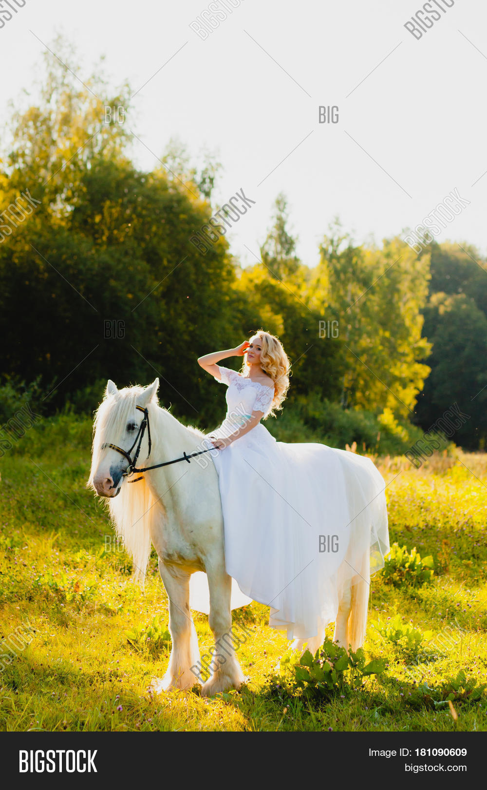 Bride Riding Horse On Image & Photo (Free Trial) | Bigstock