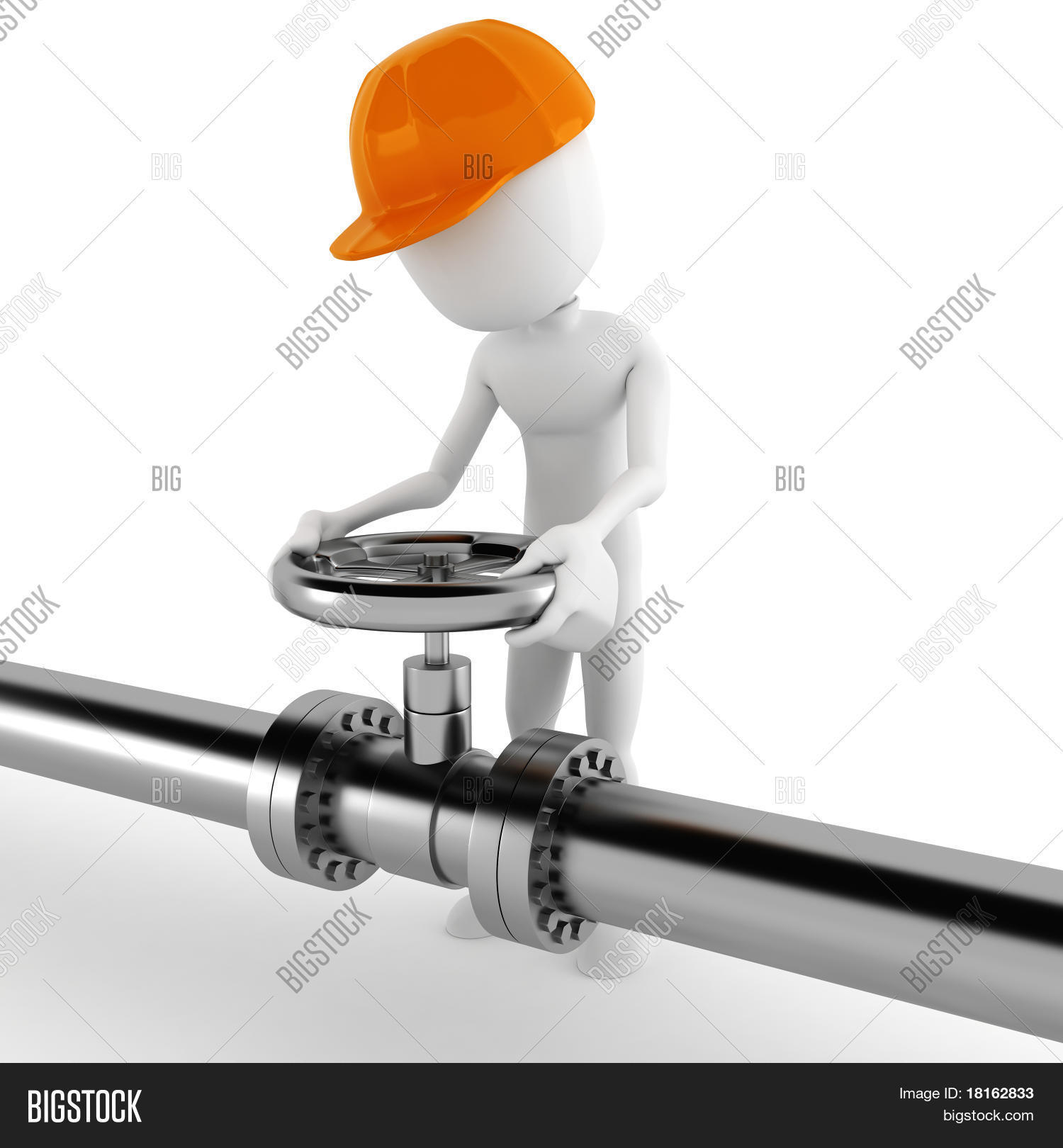 3d Man Worker Shiny Image & Photo (Free Trial) | Bigstock