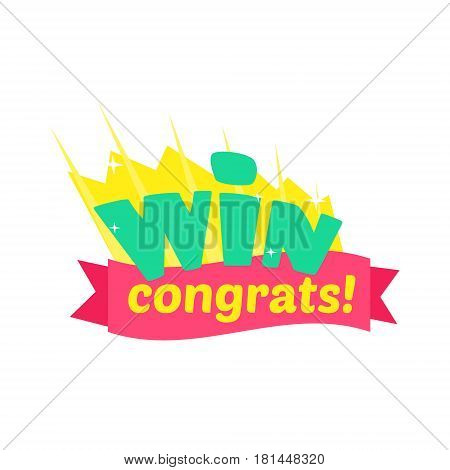 Win Congratulations Vector & Photo (Free Trial) | Bigstock