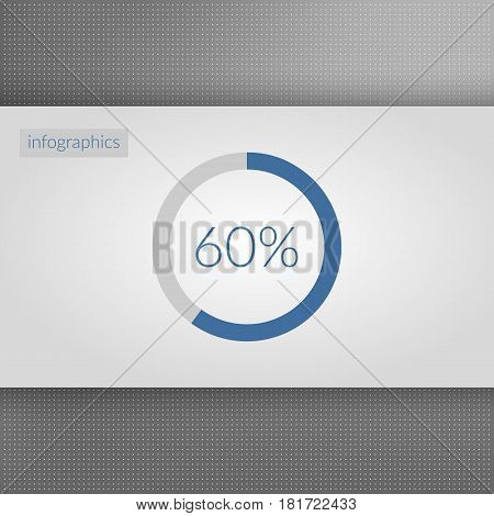 60 Percent Pie Chart Vector & Photo (Free Trial) | Bigstock