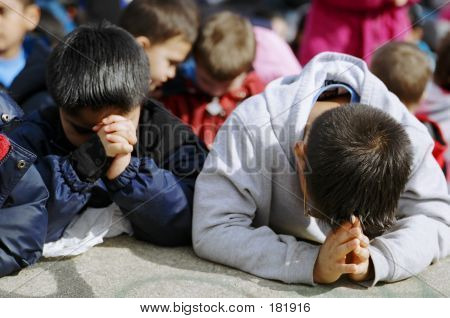 Boys Praying Image & Photo (Free Trial) | Bigstock