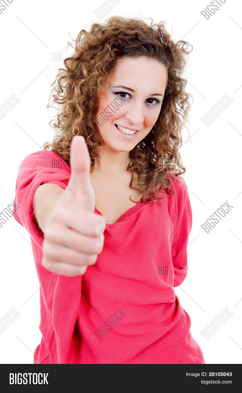 Beautiful Woman Thumb Image & Photo (Free Trial) | Bigstock