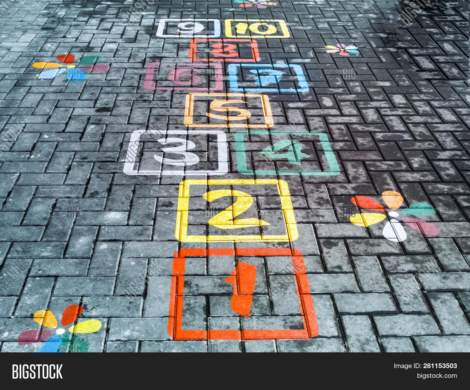 Colorful Hopscotch Image & Photo (Free Trial) | Bigstock