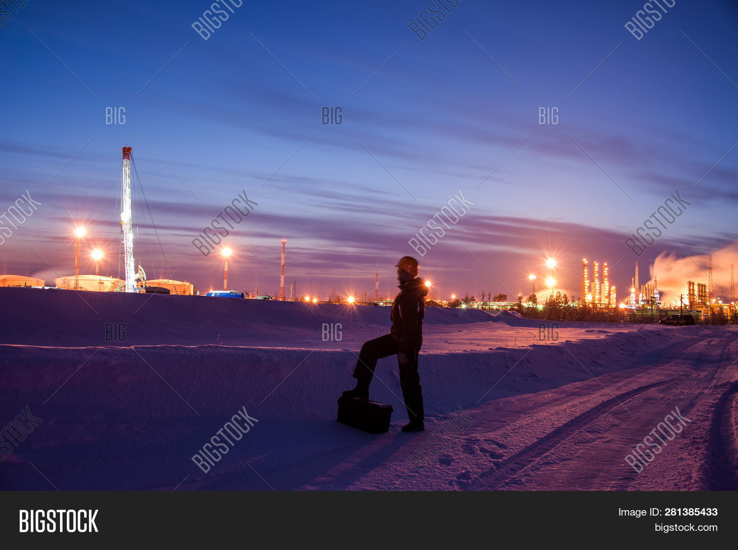 Oil Worker Oilfield. Image & Photo (Free Trial) | Bigstock