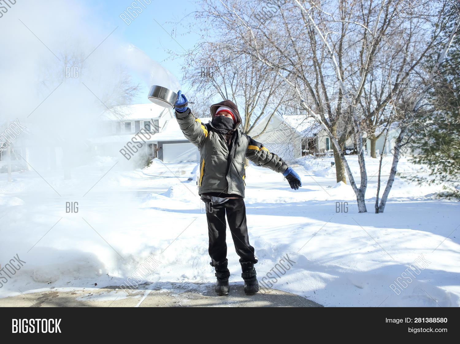 Boy Throwing Pan Image & Photo (Free Trial) | Bigstock