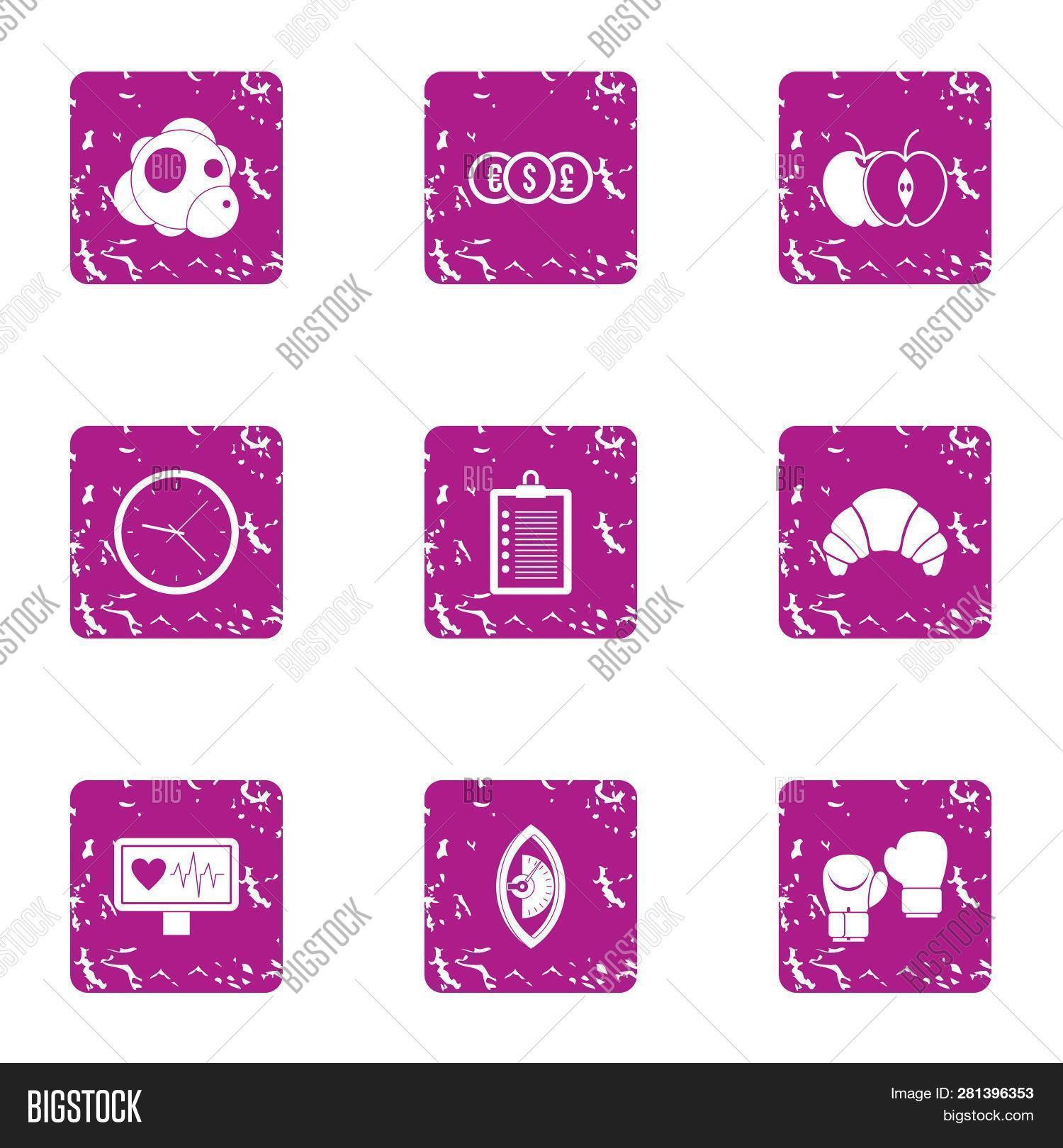 Stimulant Icons Set. Image & Photo (Free Trial) | Bigstock