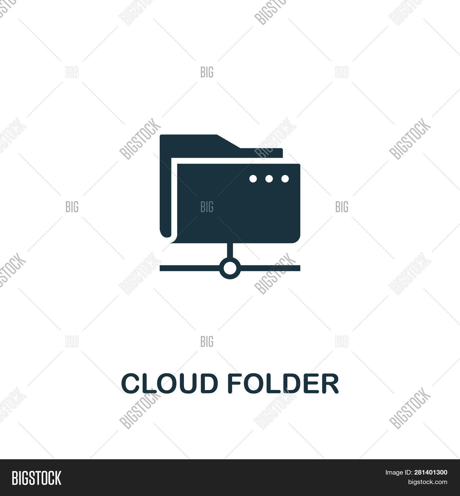 Cloud Folder Icon. Image & Photo (Free Trial) | Bigstock