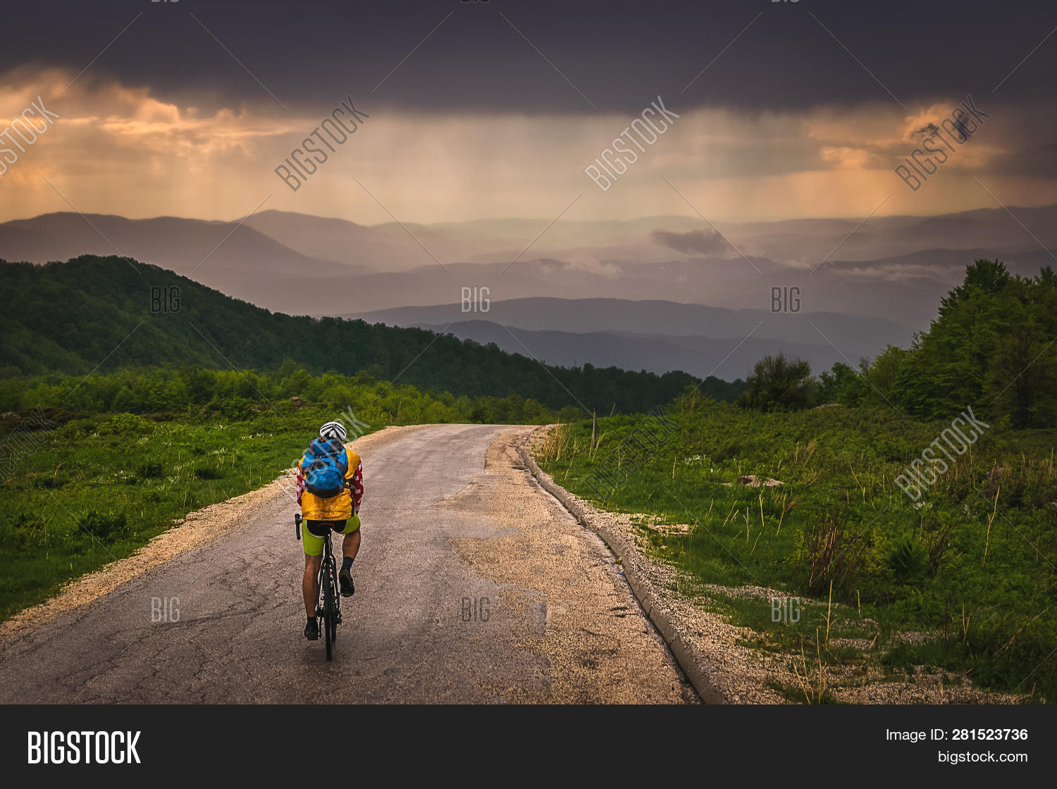 Cycling Sunset. Image & Photo (Free Trial) | Bigstock
