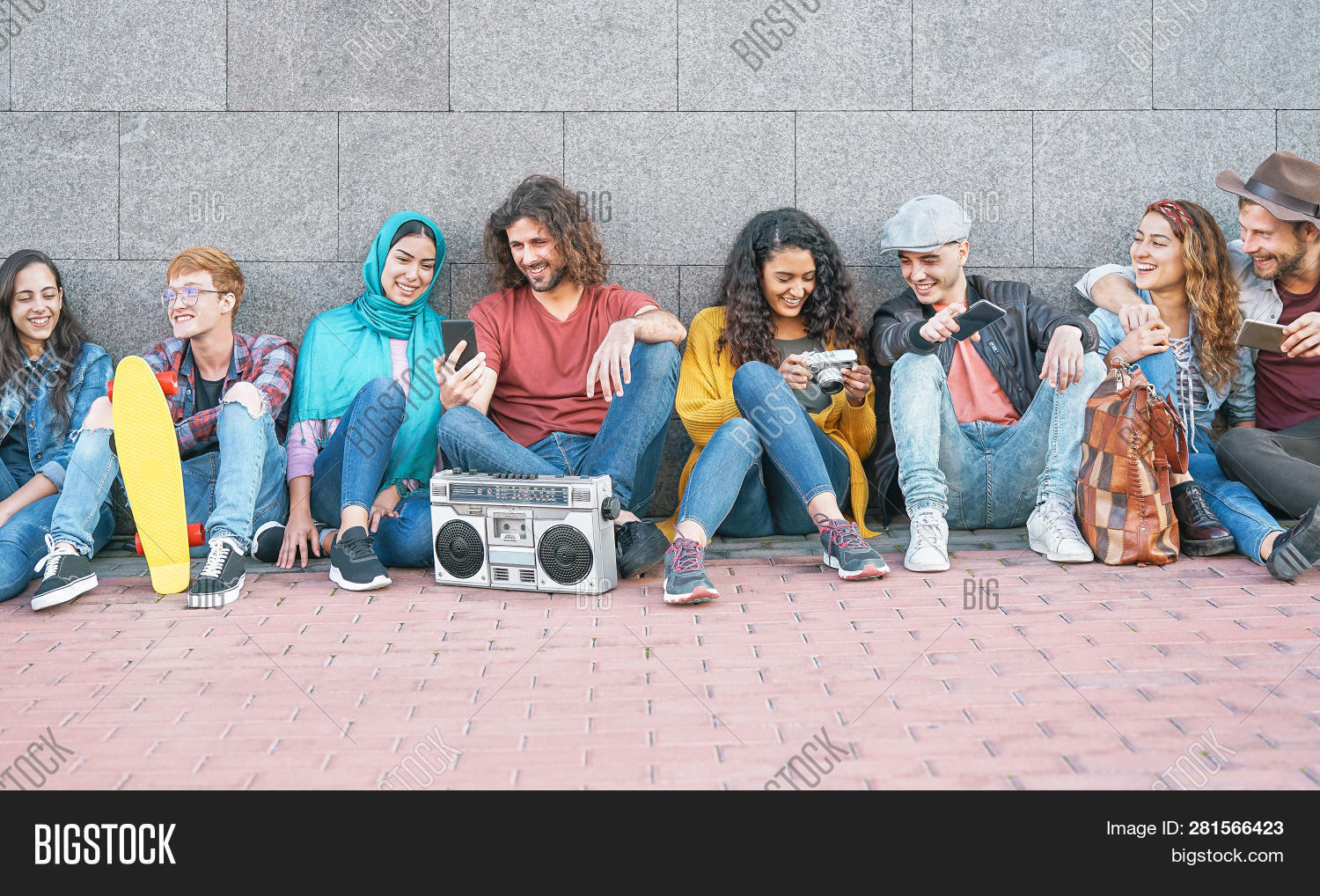 Group Of People Listening To Music