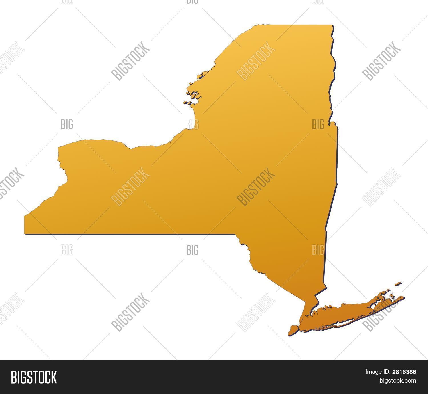 New York (Usa) Map Image & Photo (Free Trial) | Bigstock