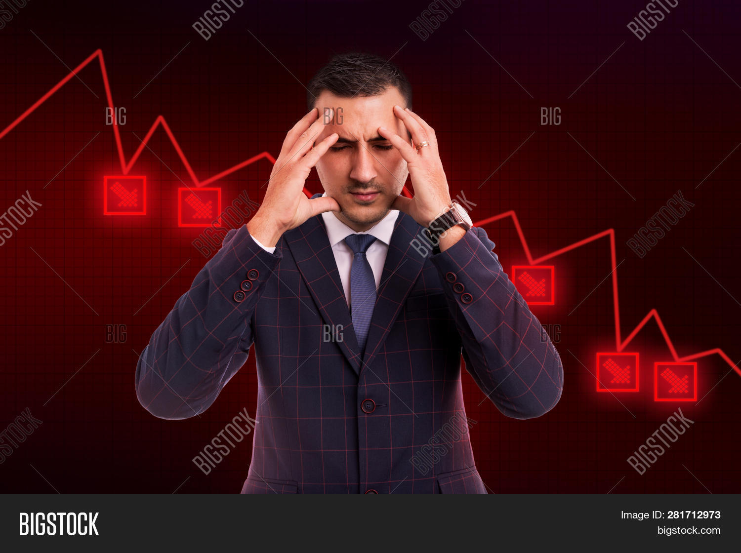 Worried Broker Facing Image & Photo (Free Trial) | Bigstock
