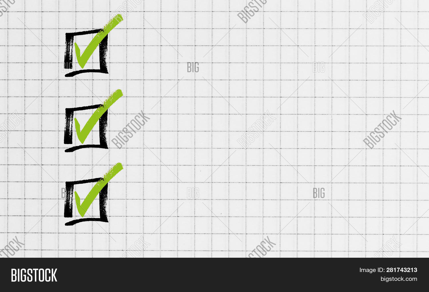 Checklist Copy Space Image & Photo (Free Trial) | Bigstock