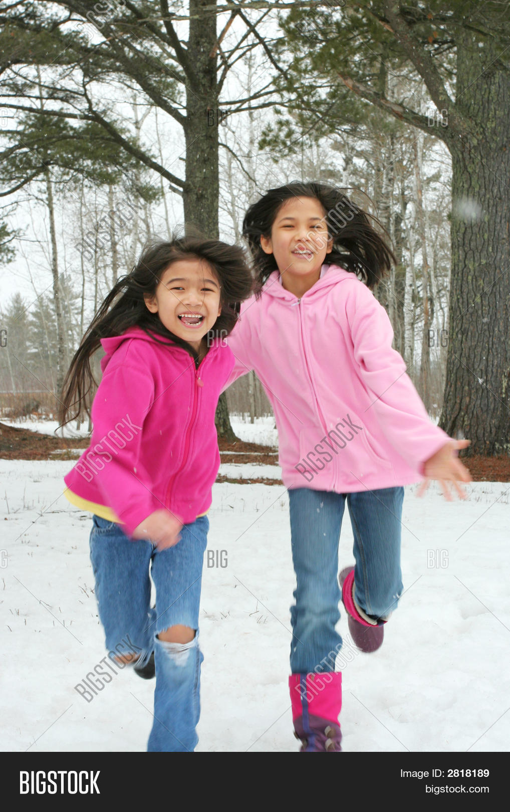 Two Girls Running Image & Photo (Free Trial) | Bigstock
