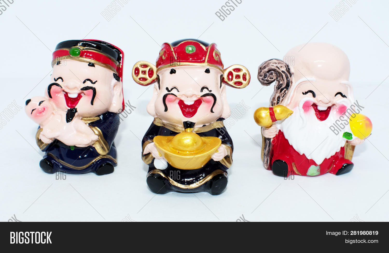 Fu Lu Shou - Chinese Image & Photo (Free Trial) | Bigstock