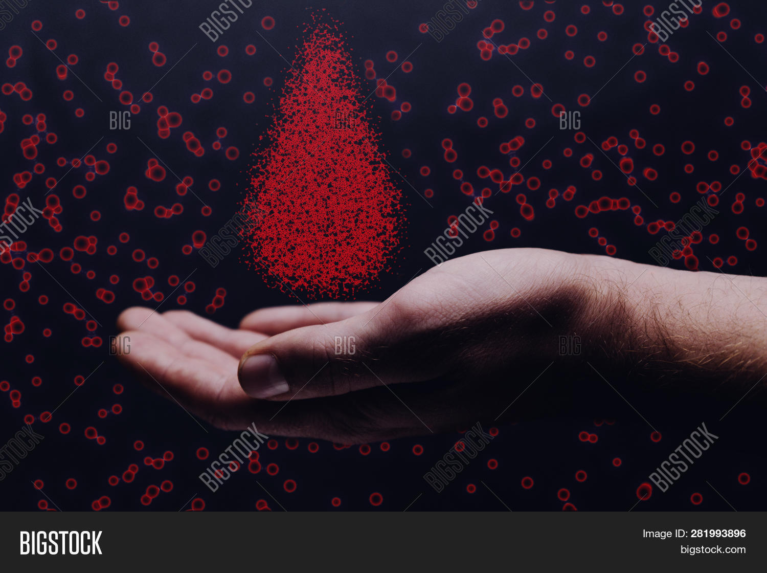 Human Hand Blood Drop Image & Photo (Free Trial) | Bigstock