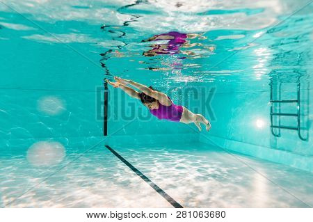 Woman Diving Into Water Images, Illustrations & Vectors (Free) - Bigstock