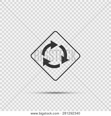 Symbol Roundabout Vector & Photo (Free Trial) | Bigstock