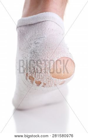 Ripped White Sock On Image & Photo (Free Trial) | Bigstock