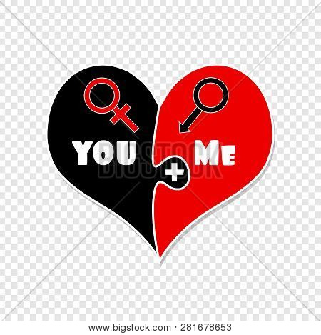 You Plus Me. Love. Vector & Photo (Free Trial) | Bigstock