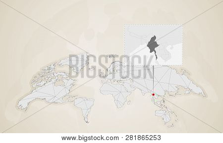 Map Myanmar Neighbor Vector & Photo (Free Trial) | Bigstock