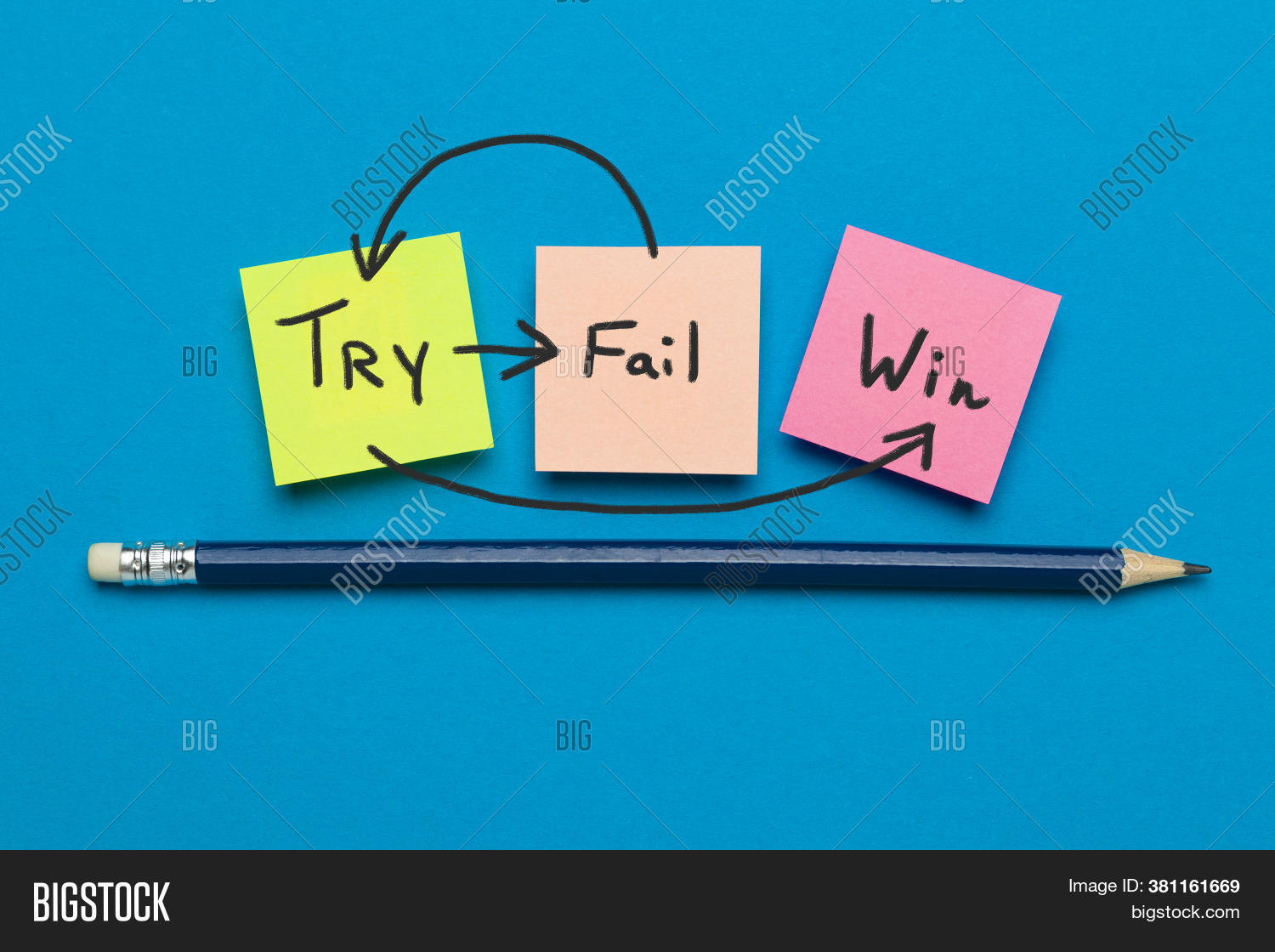 Try - Fail - Success. Image & Photo (Free Trial) | Bigstock