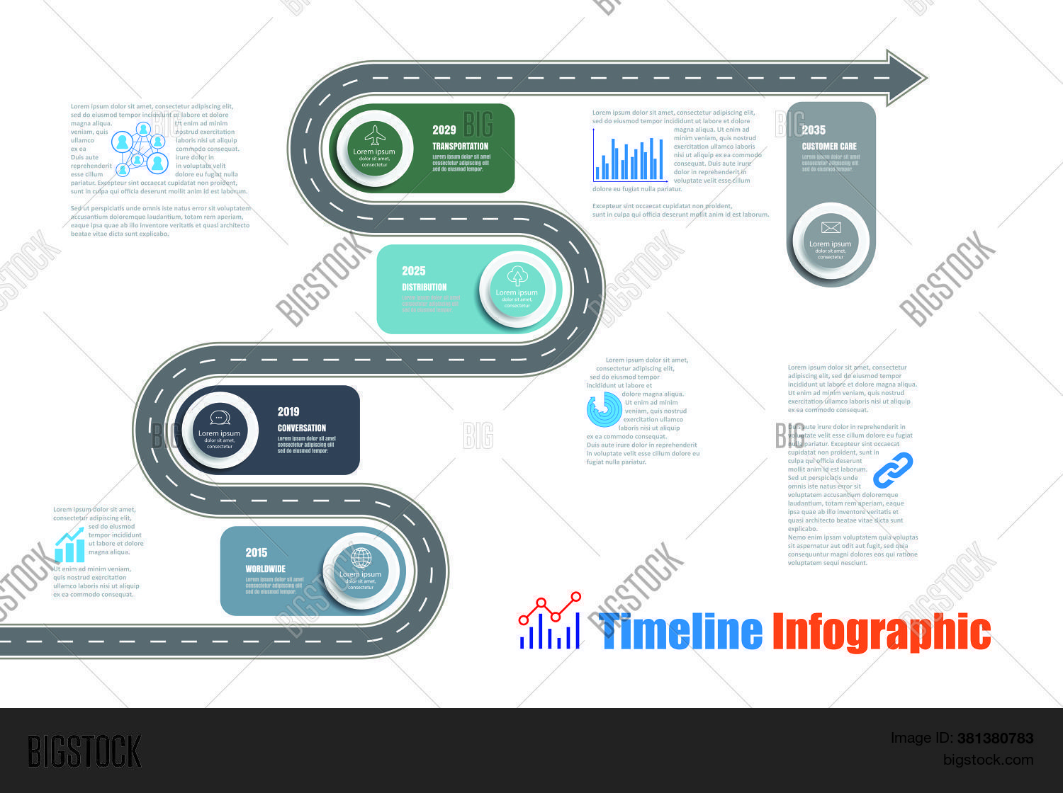 Business Road Map Vector & Photo (Free Trial) | Bigstock