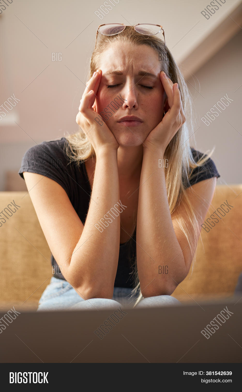 Stressed Young Woman Image & Photo (Free Trial) | Bigstock