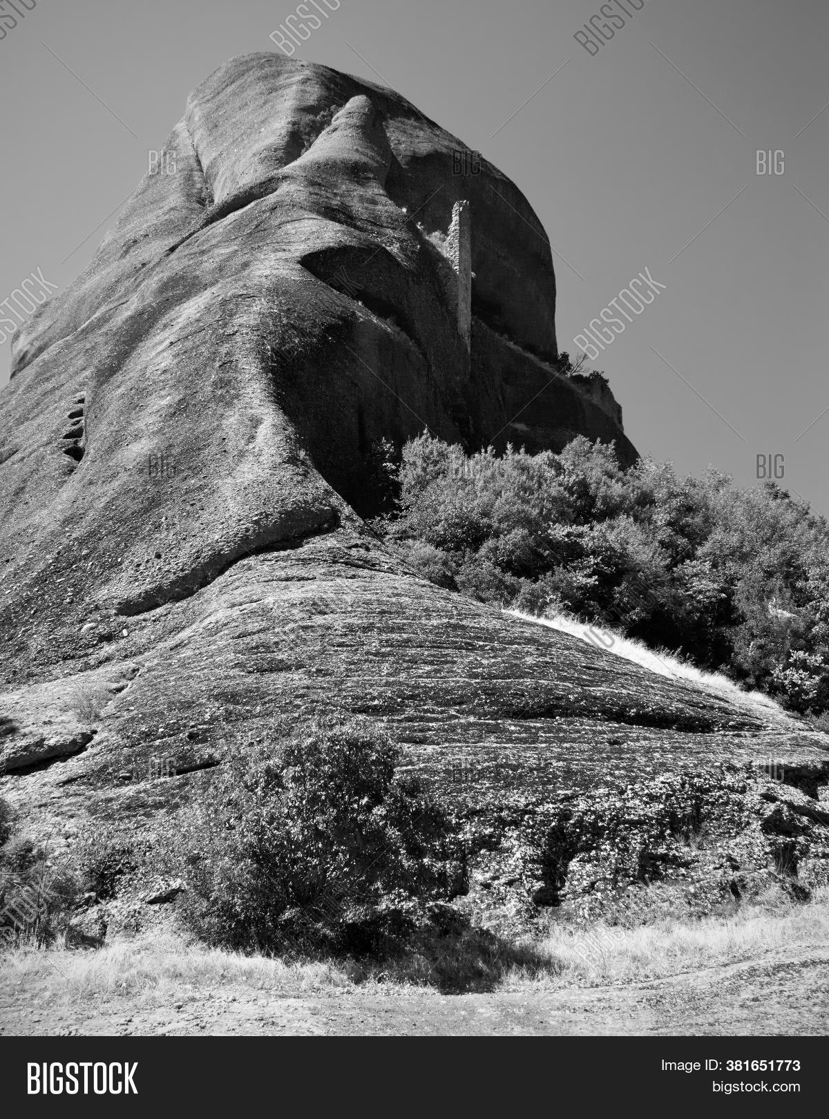 Rock. Black White Image & Photo (Free Trial) | Bigstock