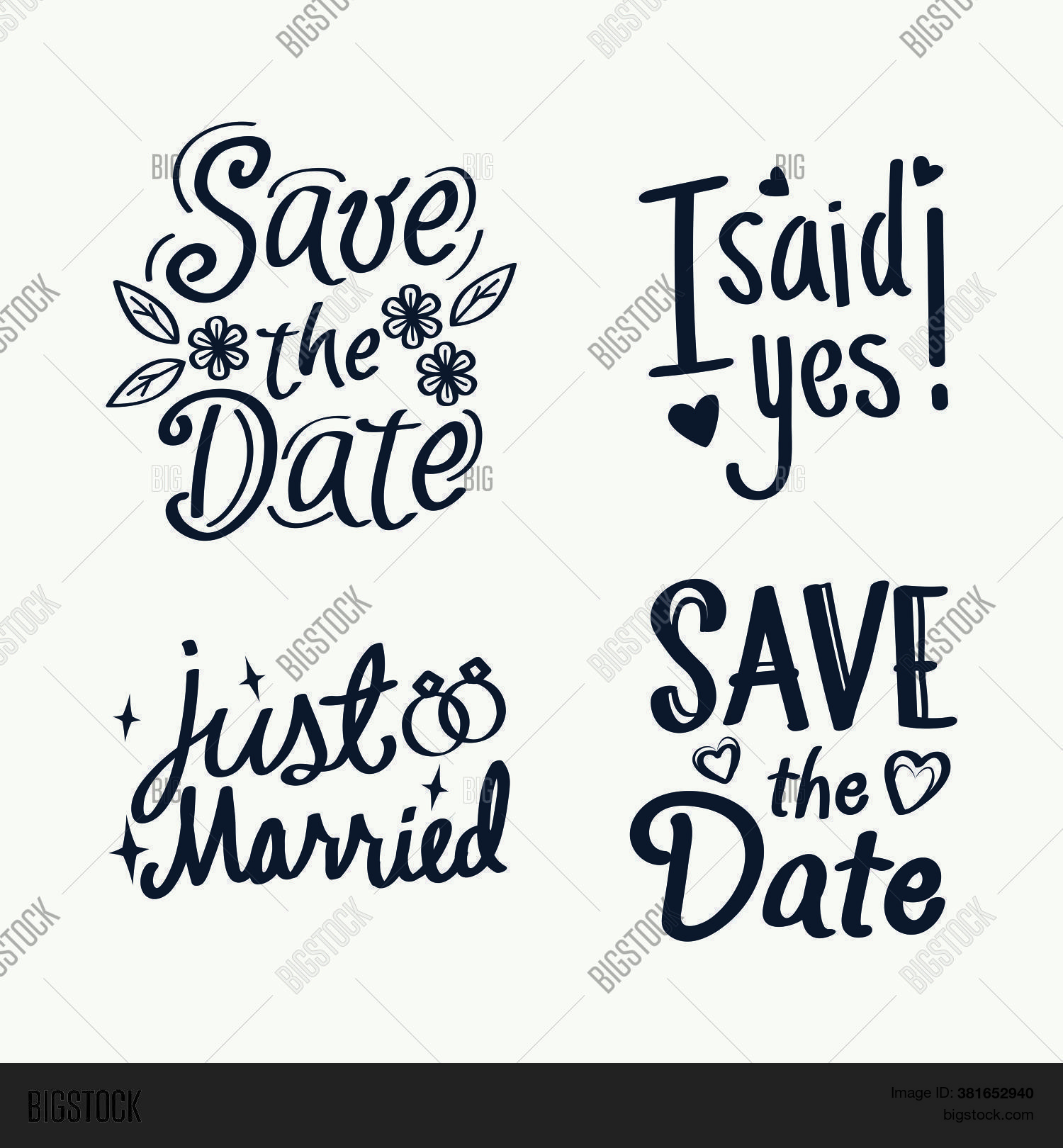 1 Save Date Vector And Photo Free Trial Bigstock