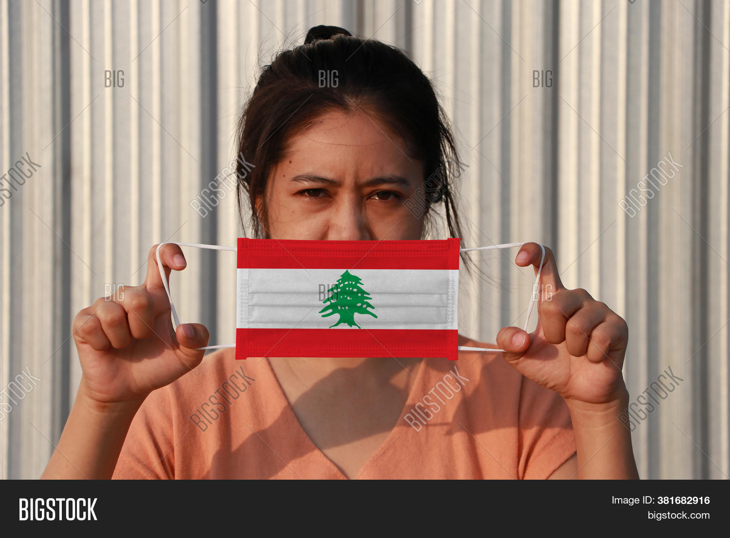 Woman Lebanon Flag On Image & Photo (Free Trial) | Bigstock