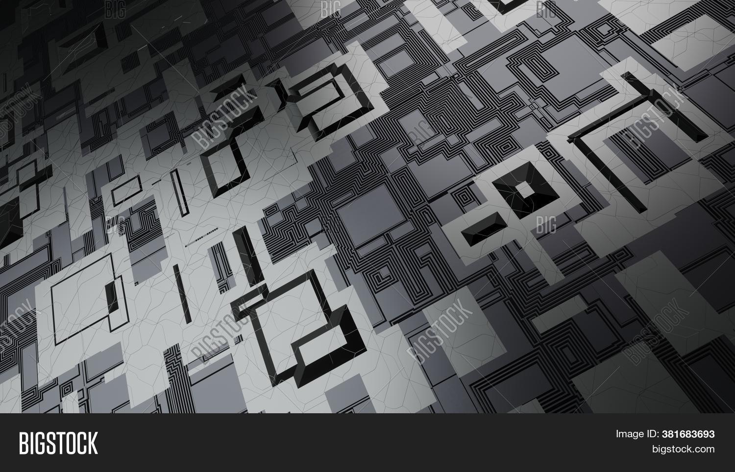 Modern Tech Pattern. Image & Photo (Free Trial) | Bigstock