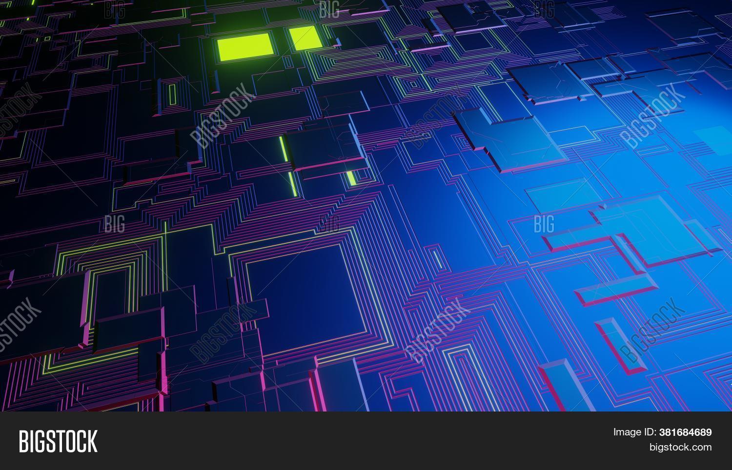 Modern Tech Pattern. Image & Photo (Free Trial) | Bigstock