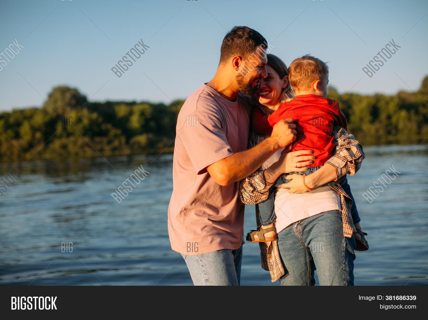 Young Family Hug Each Image & Photo (Free Trial) | Bigstock