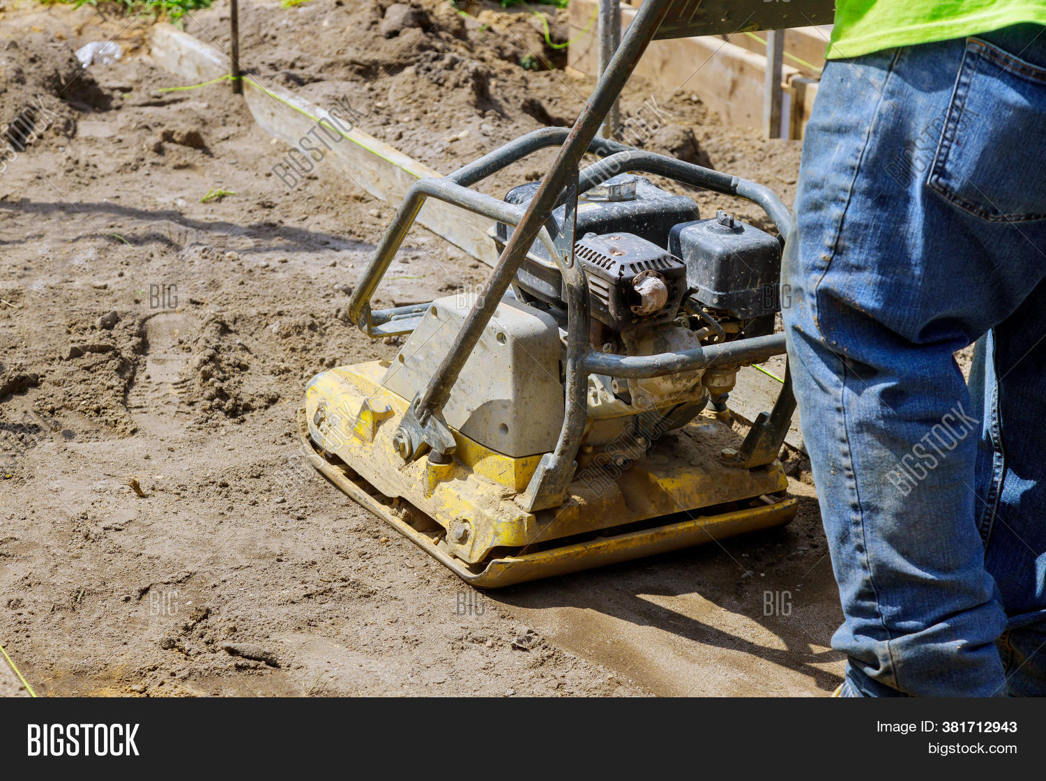 Worker Uses Compactor Image & Photo (Free Trial) | Bigstock