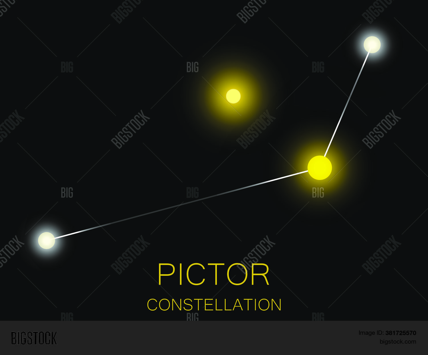 Pictor Constellation Vector & Photo (Free Trial) | Bigstock