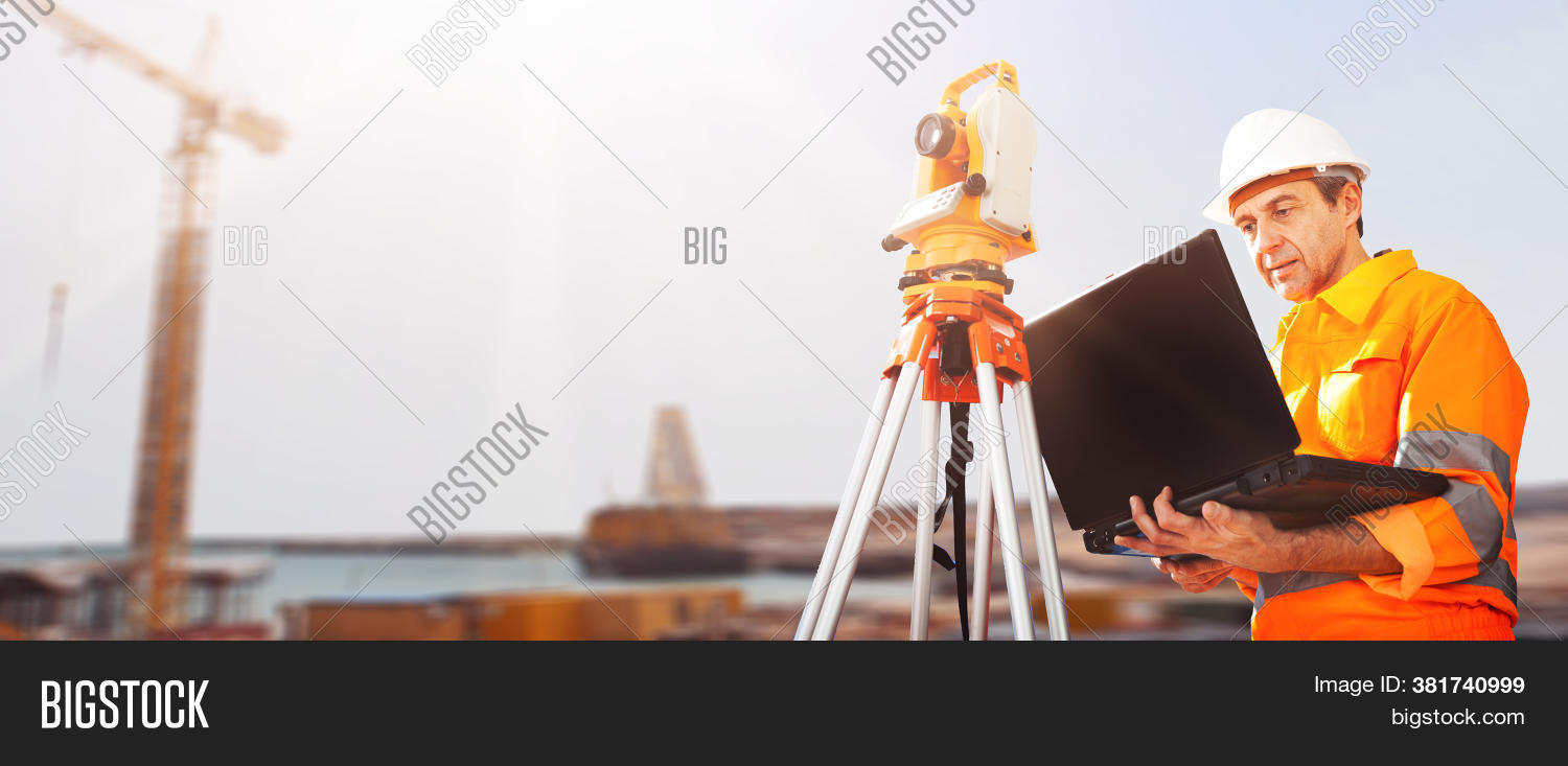 Land Surveyor Using Image & Photo (Free Trial) | Bigstock