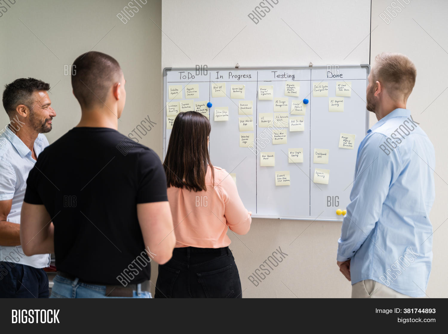 Kanban White Board Image & Photo (Free Trial) | Bigstock