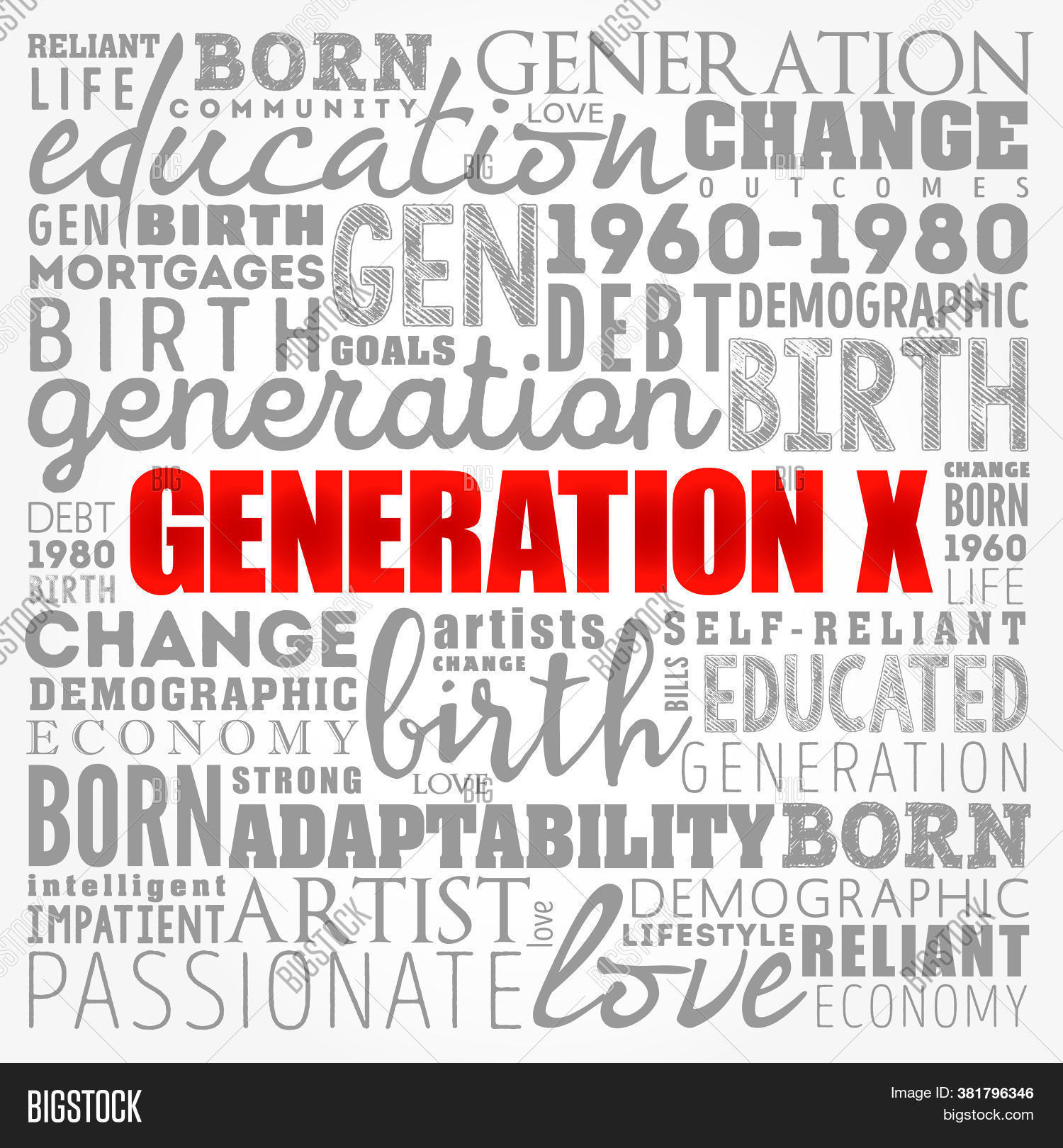 Generation X Word Image & Photo (Free Trial) | Bigstock